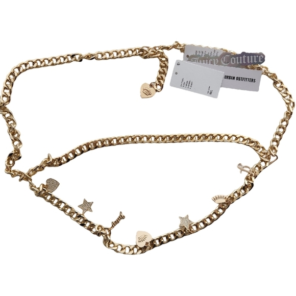 Juicy Couture | Accessories | Juicy Couture Charm Chain Belt | Poshmark